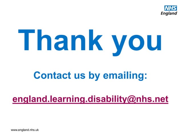 Learning Disabilities: Turning improvement ideas into local action (Tim ...