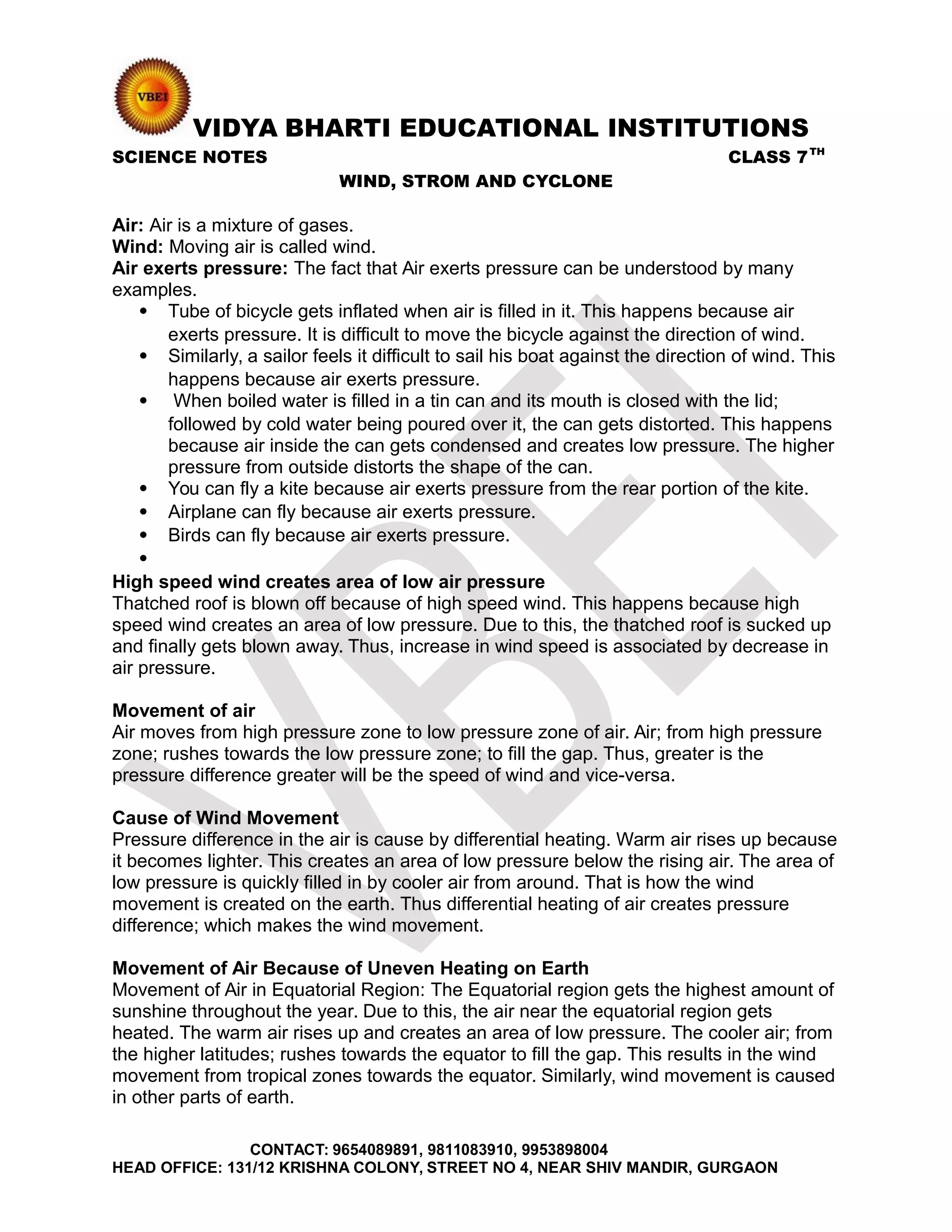 Wind, Storm and Cyclone | PDF | Weather | Science