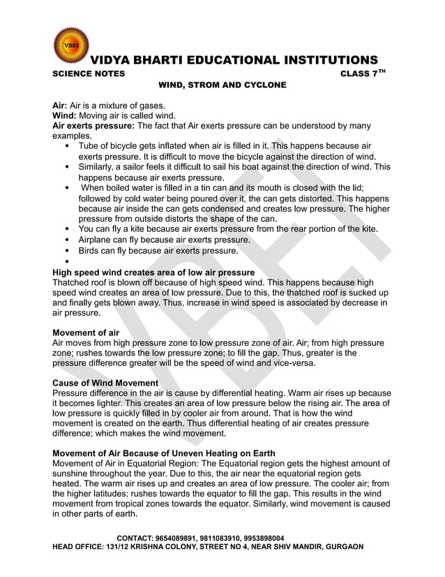 Wind, Storm and Cyclone | PDF | Weather | Science