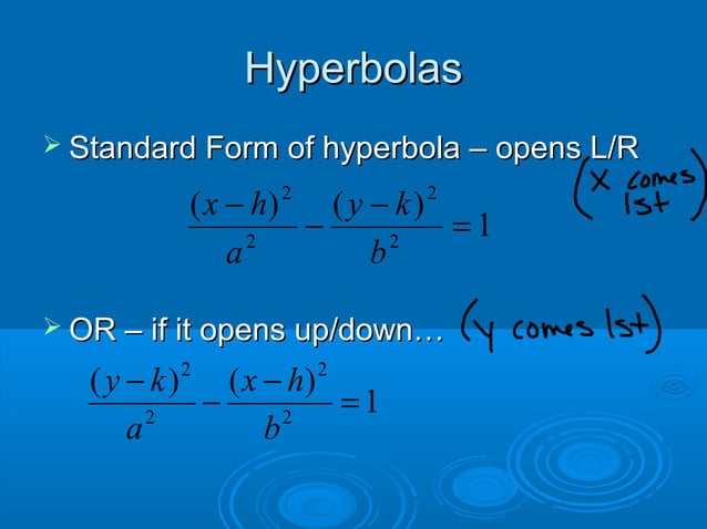 8.3 hyperbolas worked | PPT | Physics | Science
