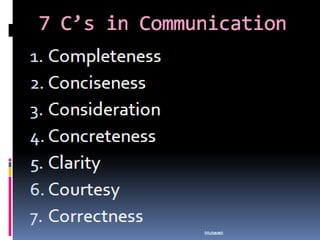 8. seven c's in communication | PPT