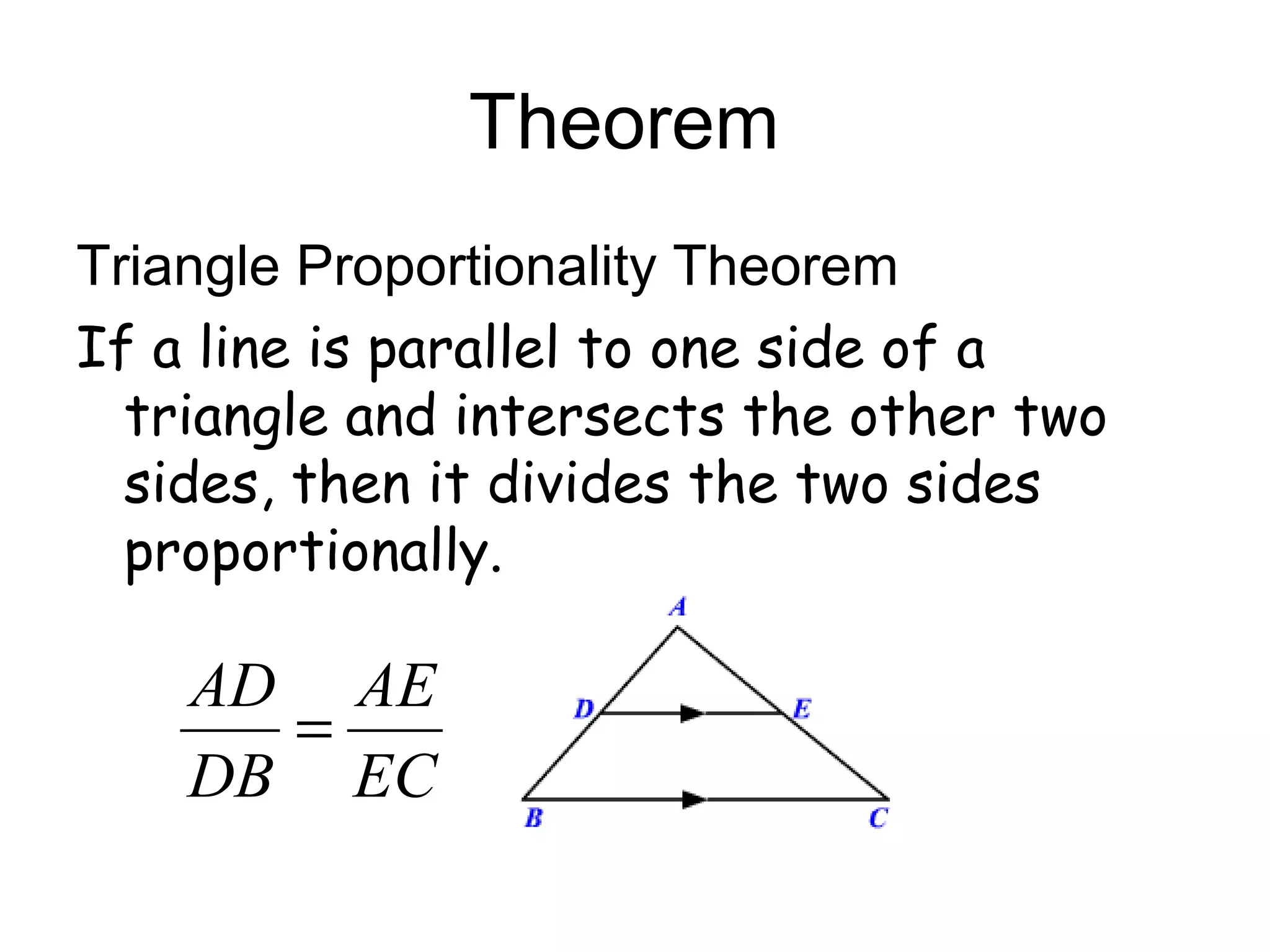 8.6 proportions and similar triangles | PPT