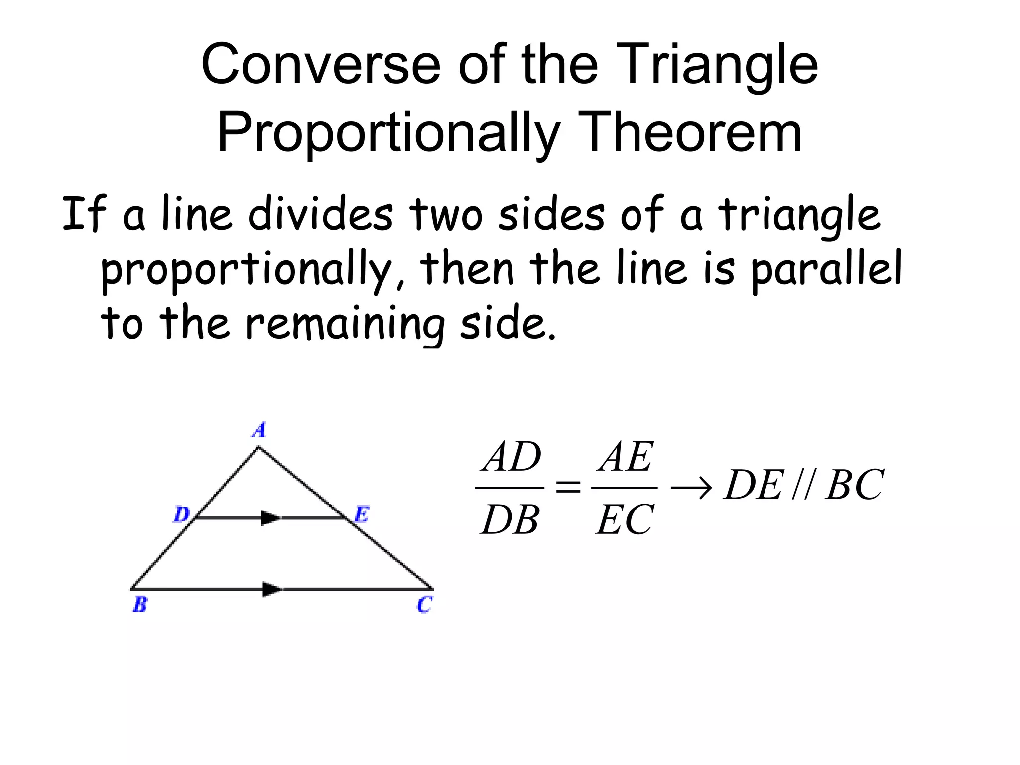 8.6 proportions and similar triangles | PPT
