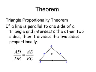 8.6 proportions and similar triangles | PPT