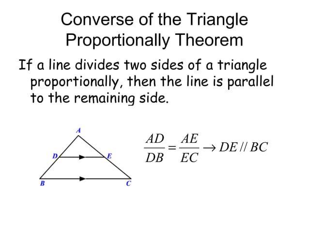 8.6 proportions and similar triangles | PPT