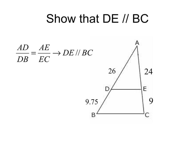 8.6 proportions and similar triangles | PPT