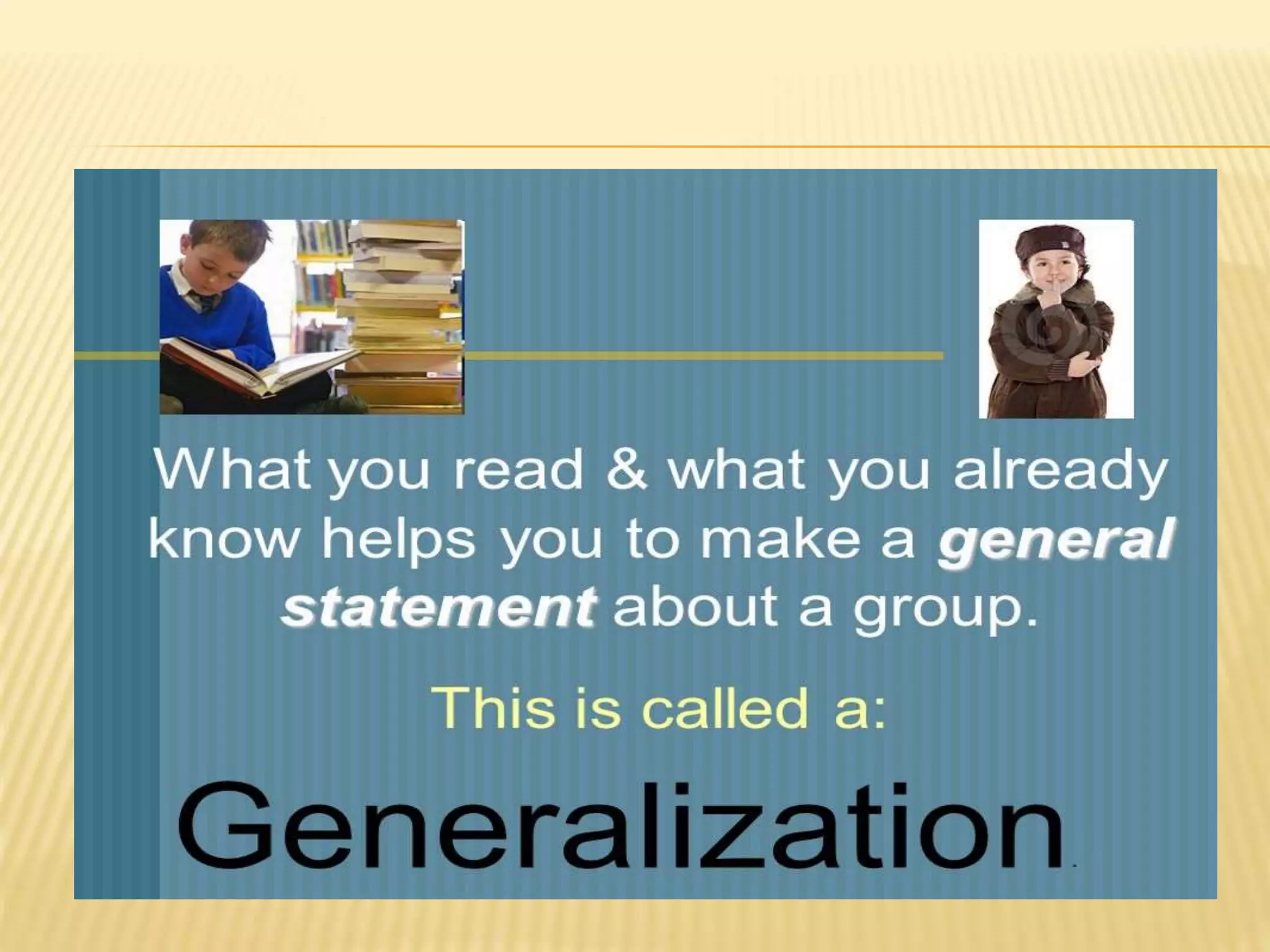 making generalizations | PPTX | Science