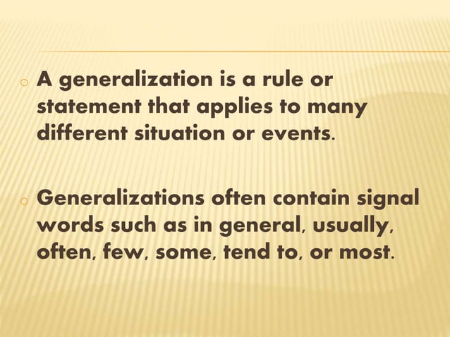 making generalizations | PPTX | Science