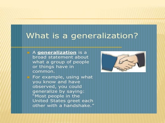 making generalizations | PPTX | Science