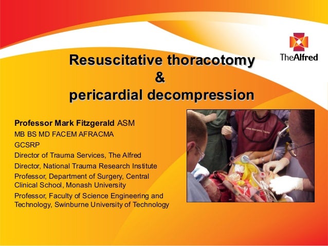 Resuscitative Thoracotomy - Mark Fitzgerald