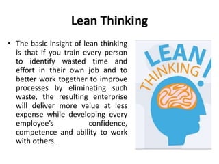 Lean thinking - Manu Melwin Joy | PPTX