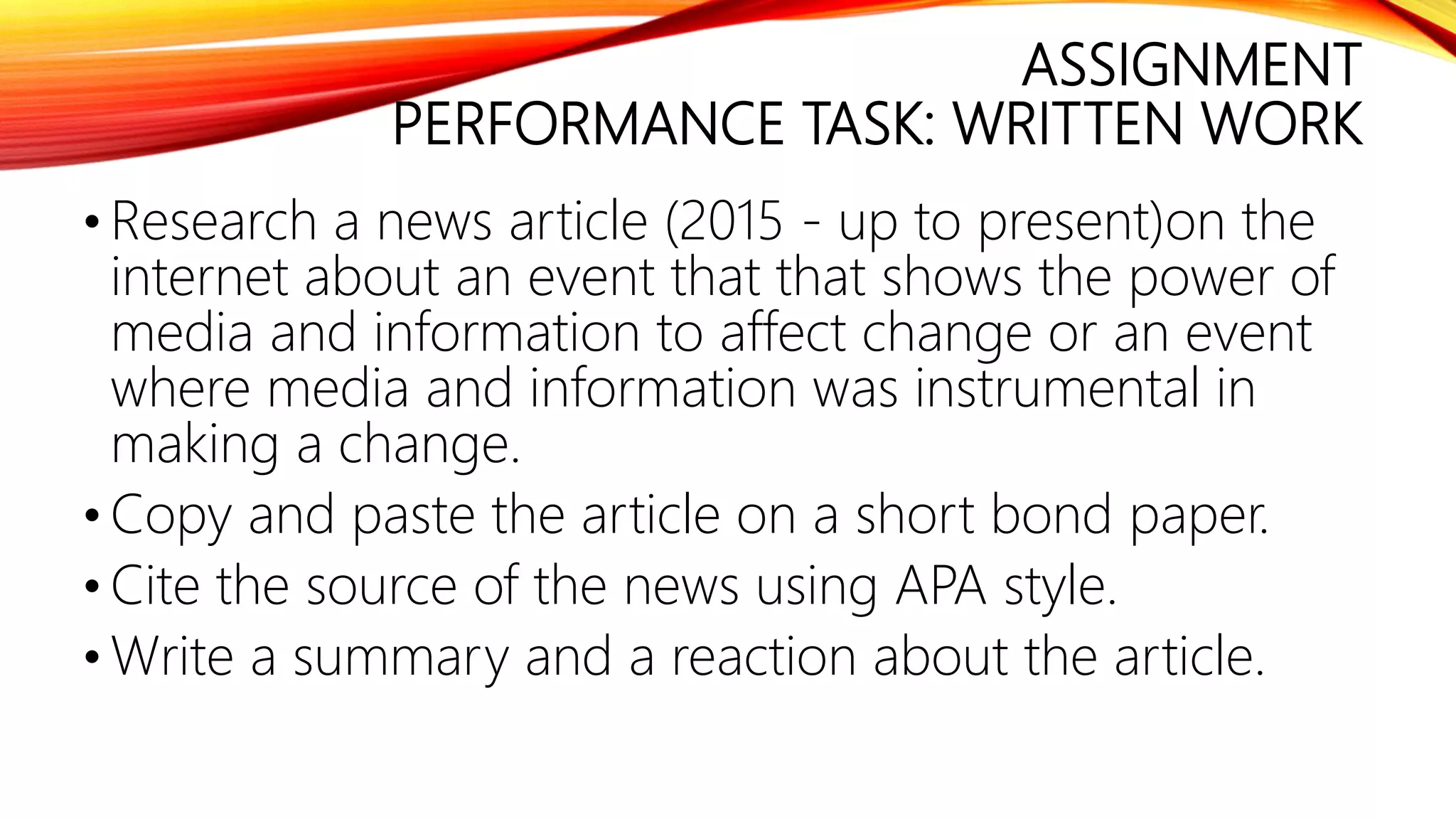 Media and Information Literacy (MIL) - 8. Opportunities ,Challenges ...