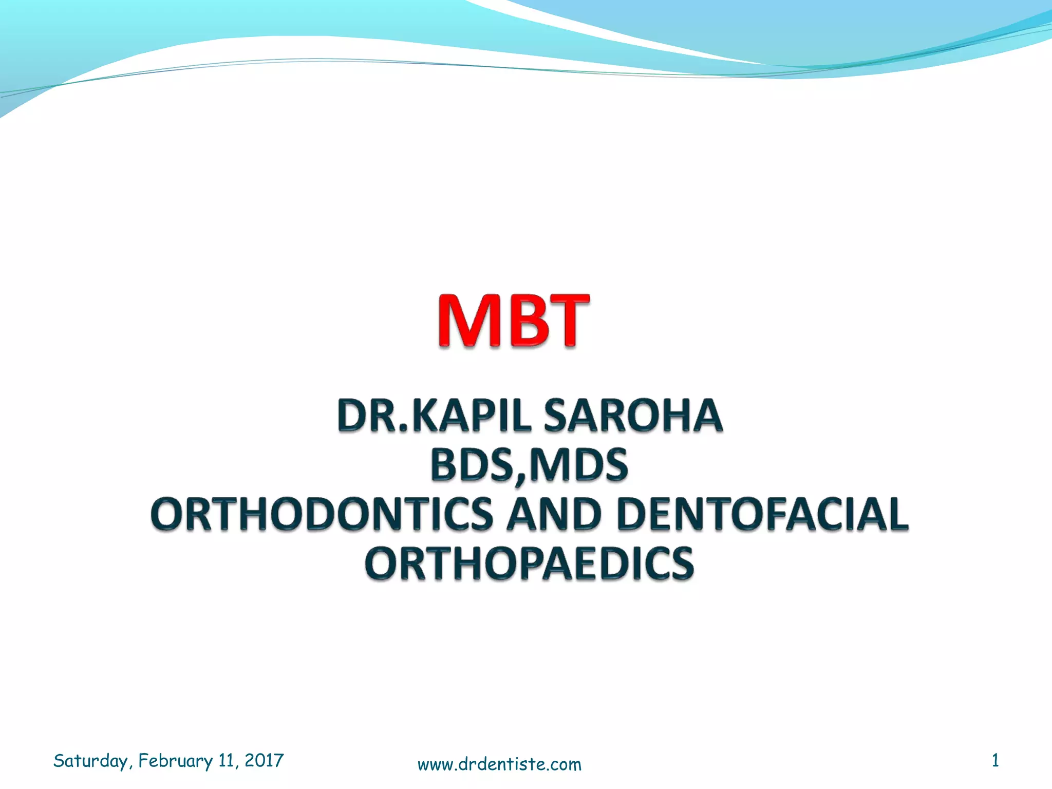 mbt bracket placement | PPT