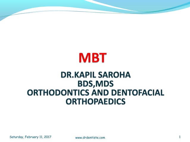 mbt bracket placement | PPT