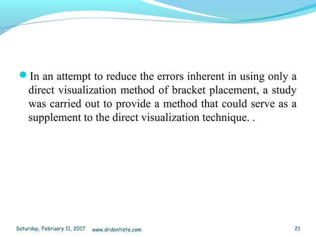 mbt bracket placement | PPT