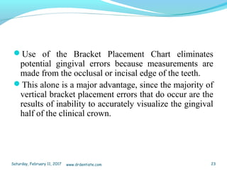 mbt bracket placement | PPT