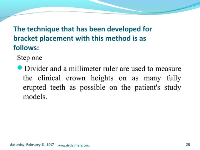 mbt bracket placement | PPT