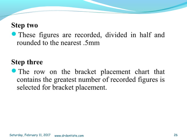 mbt bracket placement | PPT