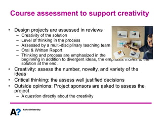 Design Thinking and creativity @Aalto Design Factory by Katja Hölttä ...