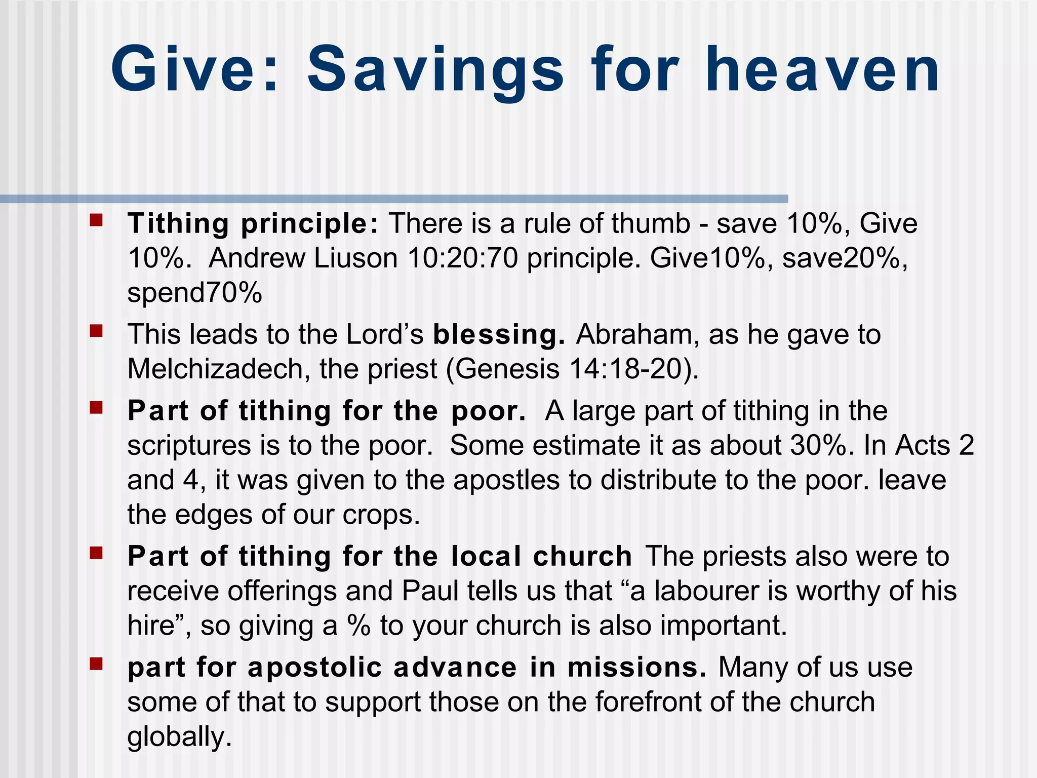 TUL 560-8-5 Principles of Budgetting and Saving | PPT