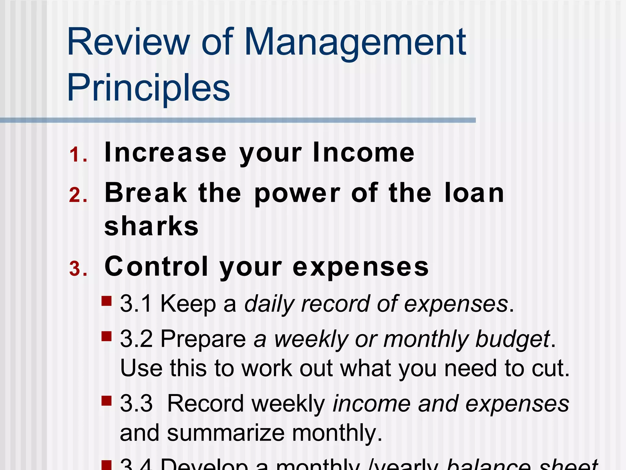 TUL 560-8-5 Principles of Budgetting and Saving | PPT