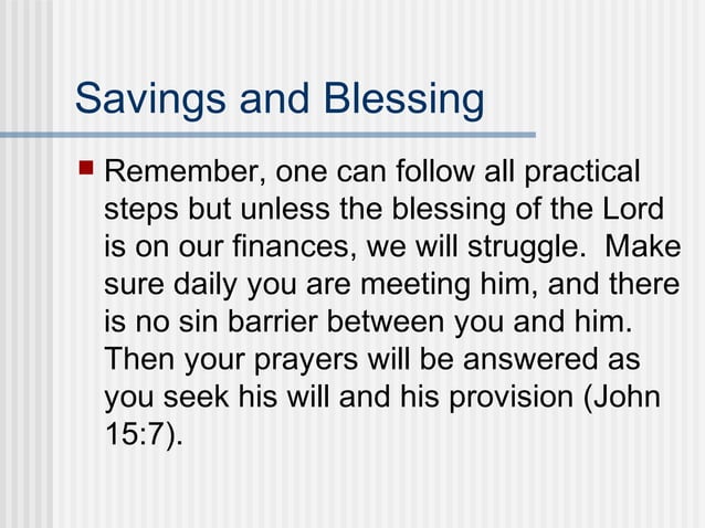 TUL 560-8-5 Principles of Budgetting and Saving | PPT