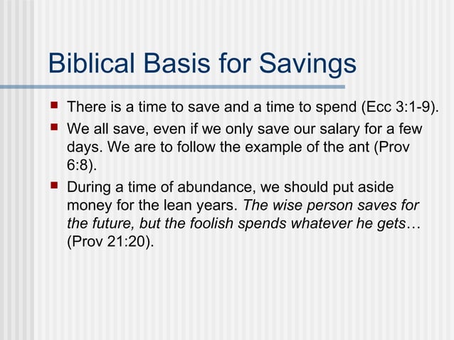 TUL 560-8-5 Principles of Budgetting and Saving | PPT