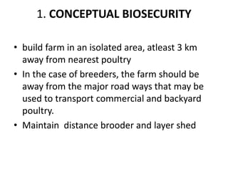 biosecurity and principles of disease prevention management | PPTX