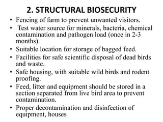 biosecurity and principles of disease prevention management | PPTX