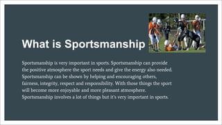 8.3 Sportsmanship Case Study: Andrew Speed | PPT