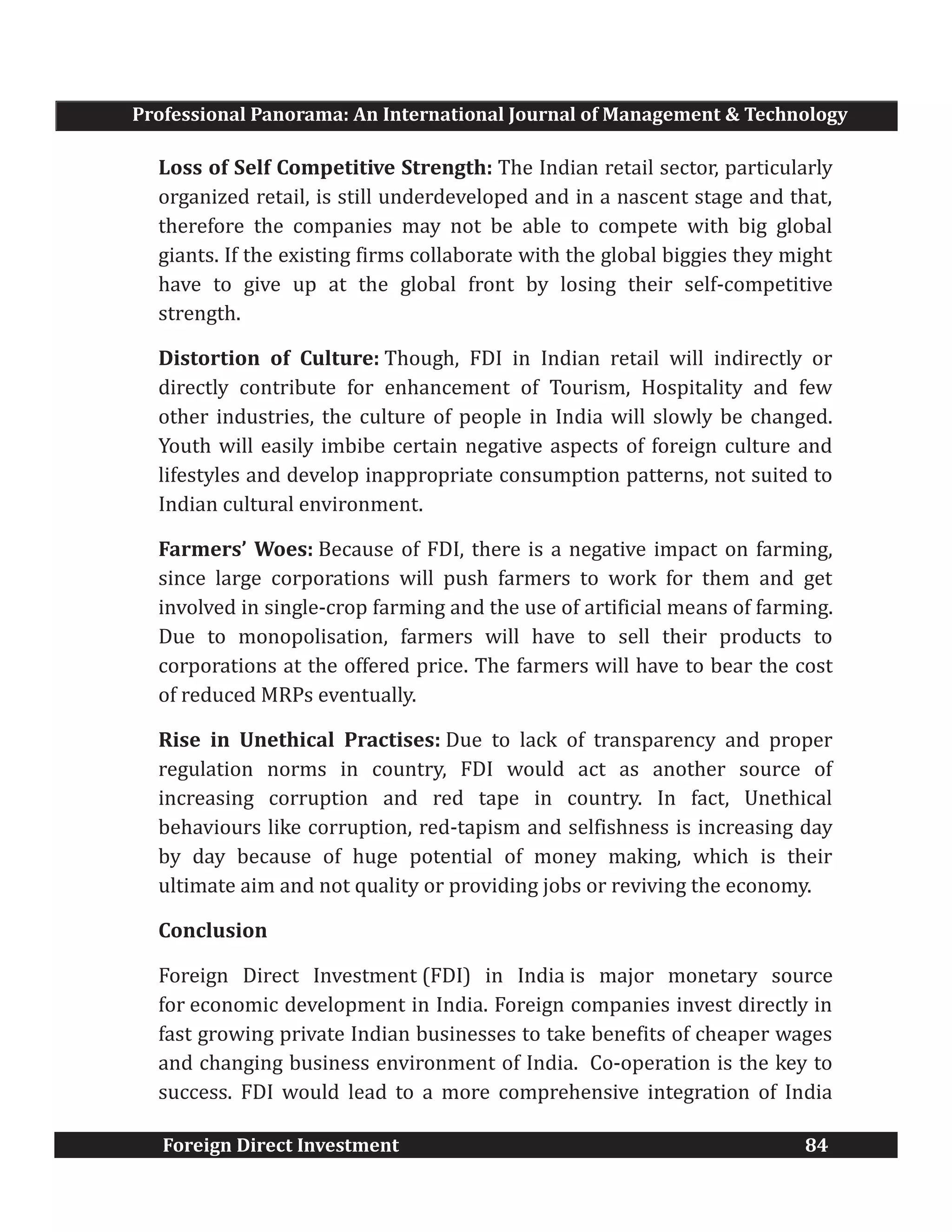 Foreign Direct Investment | PDF