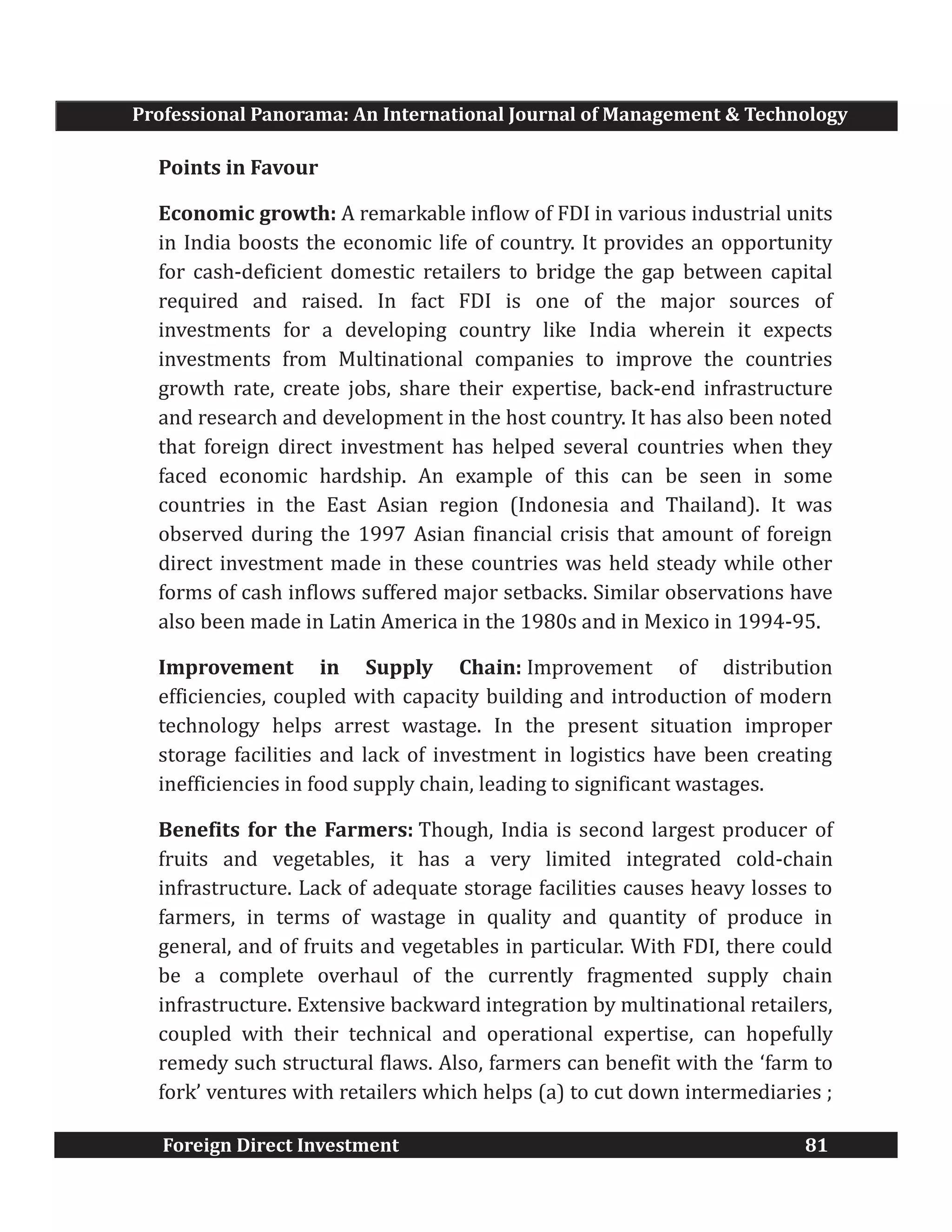 Foreign Direct Investment | PDF