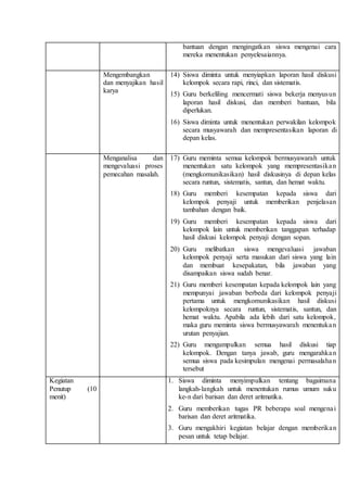 Rencana Pelaksanaan Pembelajaran Pola Bilangan | PDF