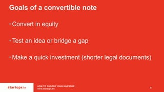 8. Equity and Convertible Notes | PPTX | Stocks and Bonds | Personal ...