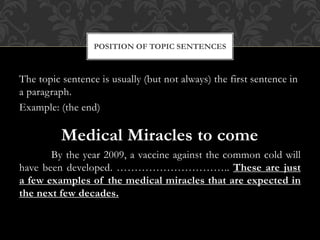 8.topic sentence | PPTX
