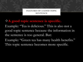 8.topic sentence | PPTX