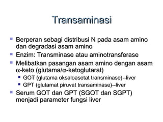 8. metabolisme nitrogen | PPT