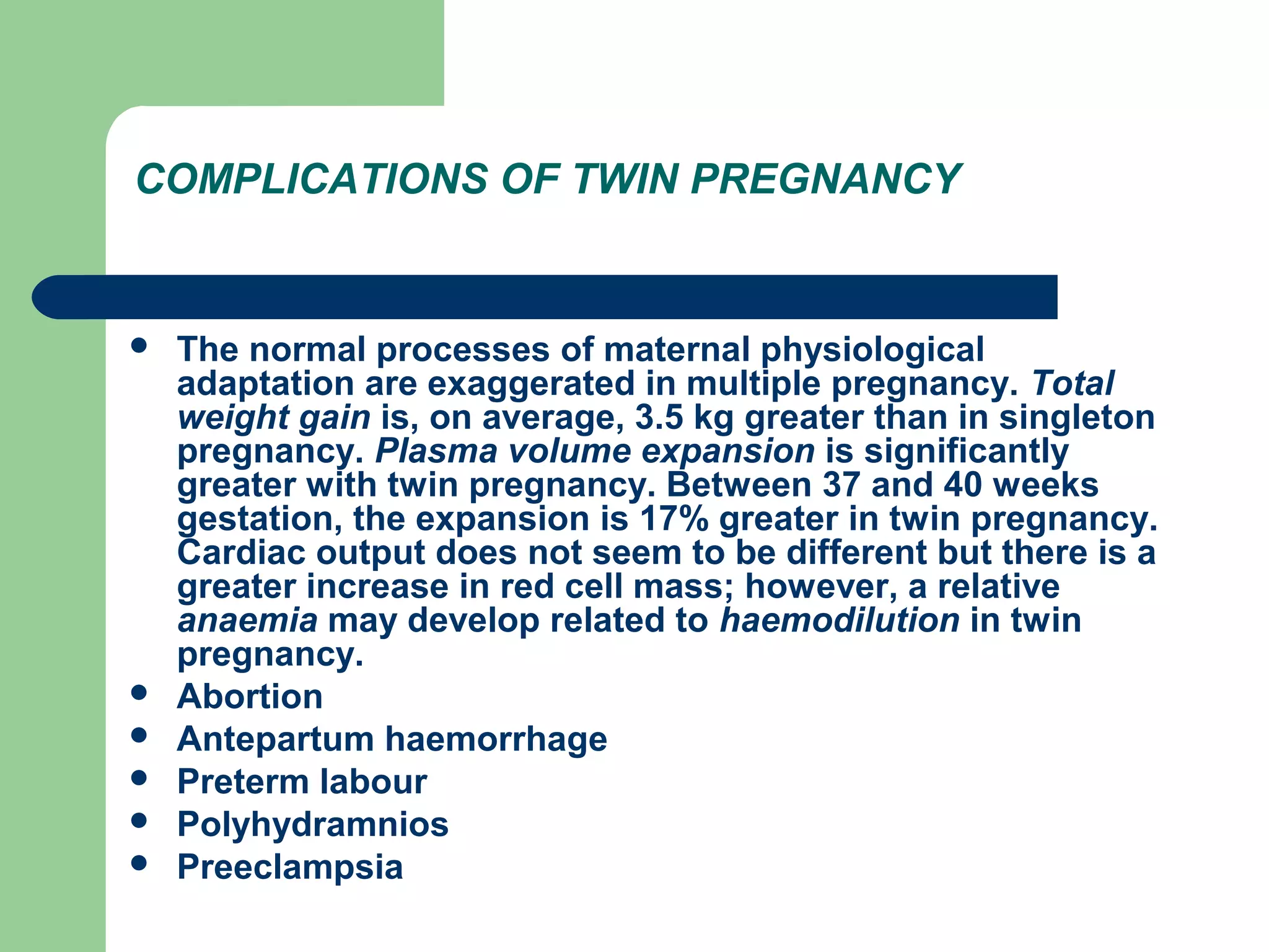 Multiple pregnancy | PPT