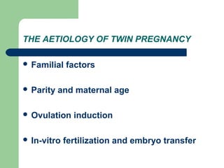 Multiple pregnancy | PPT