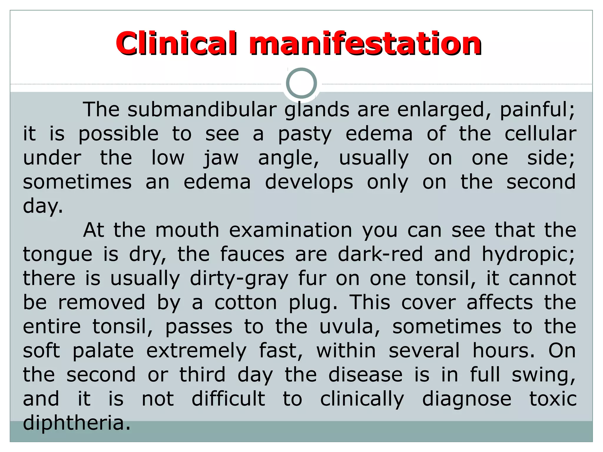 Diphtheria. Differential diagnostics of Acute tonsillitis | PPT