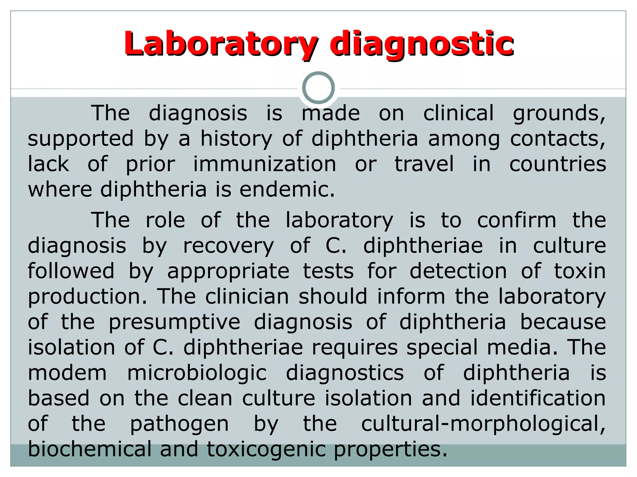 Diphtheria. Differential diagnostics of Acute tonsillitis | PPT