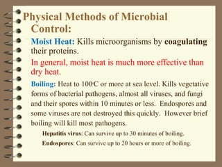 Control of Microbial growth | PPT