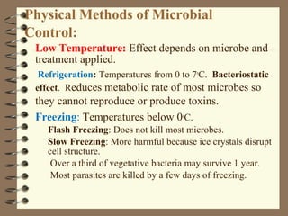Control of Microbial growth | PPT
