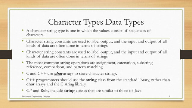 8. data types | PPTX