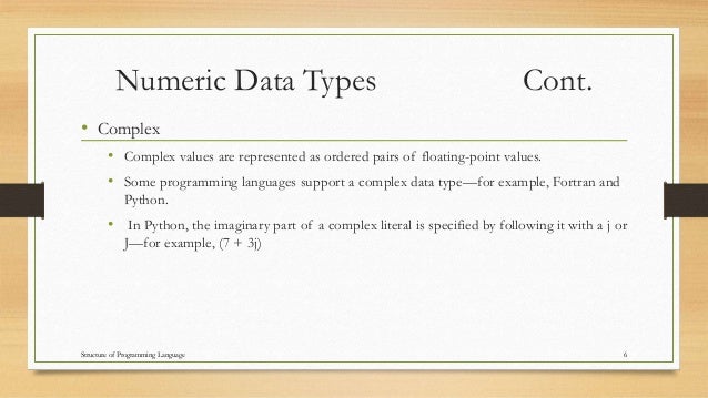 8. data types