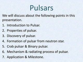 Introduction to Pulsar(Astrophysics) | PPTX