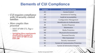 NIST 800-171 Simplifying CUI and DFARS Compliance | PDF