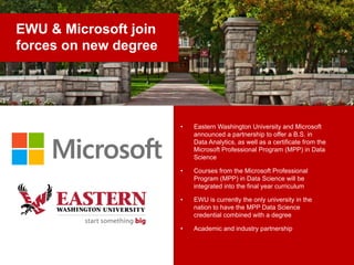 Launch of the Week: Eastern Washington University | PDF