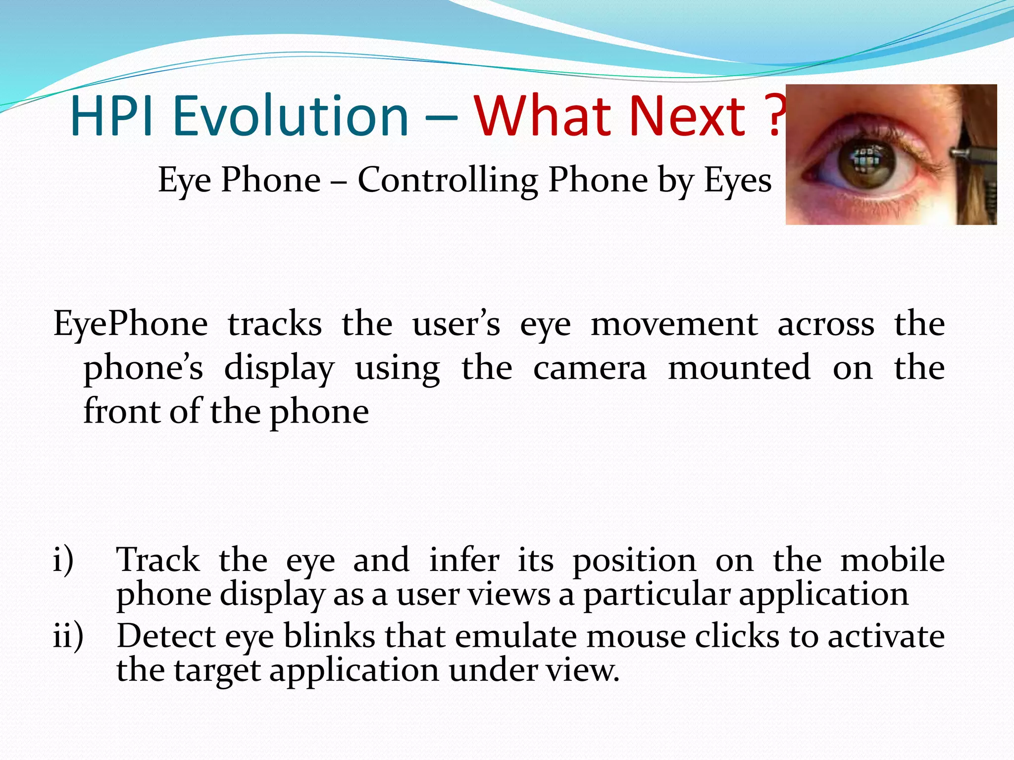 eye phone technology | PPTX
