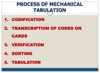 Tabulation of Data | PPTX